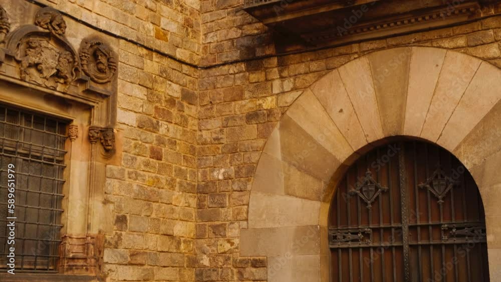 Walking the Gothic Quarter in Barcelona, Spain, a neighborhood that is ...