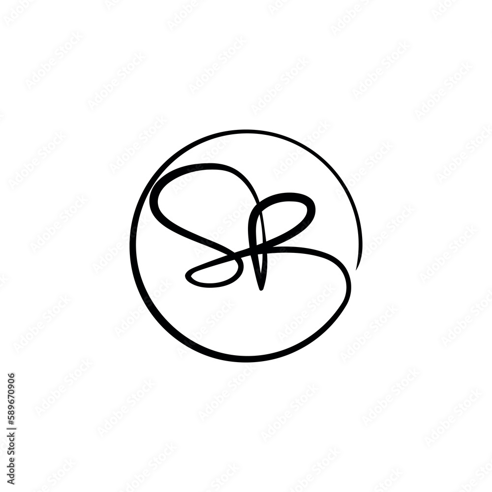 SB Initials logo design. Initial Letter Logo. Innovative high-tech logo ...
