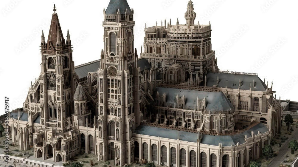 Stunning cathedral with intricate exterior details, including ornate ...