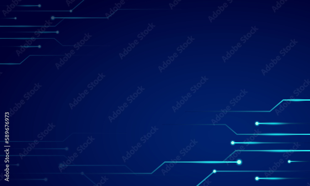 Abstract lines and dots connecting background. Digital data technology ...