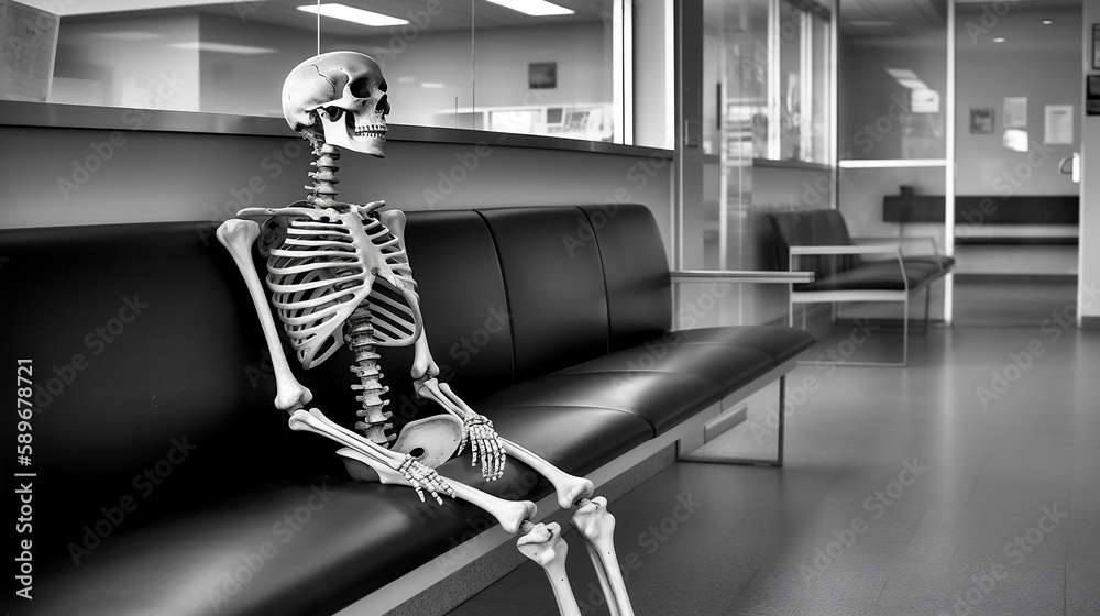 une personne a attendu trop longtemps dans une salle d'attente et s'est ...