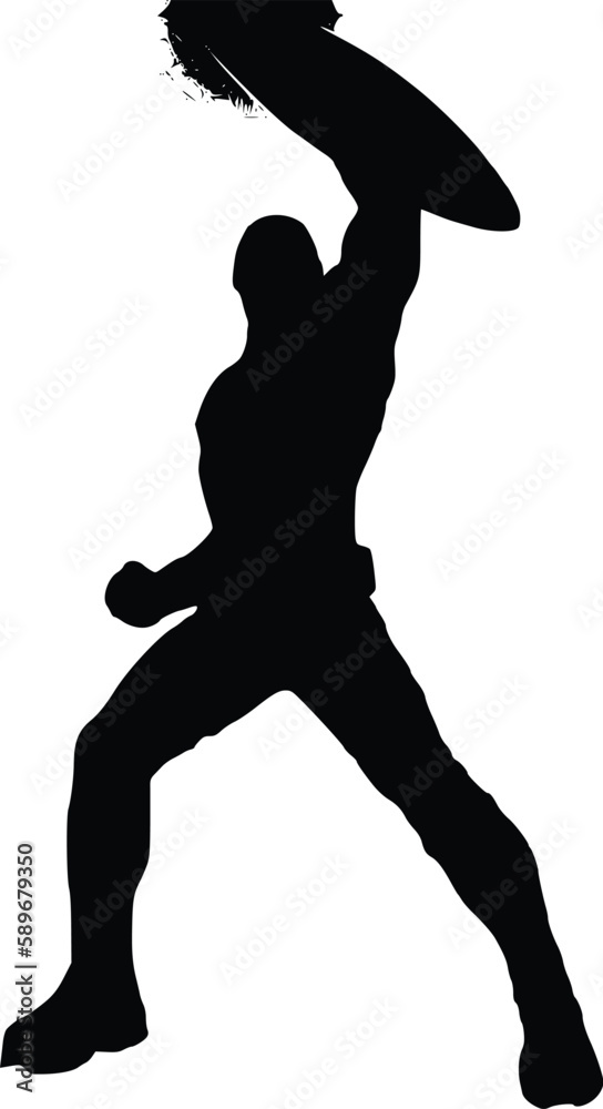 captain America silhouette Stock Vector | Adobe Stock