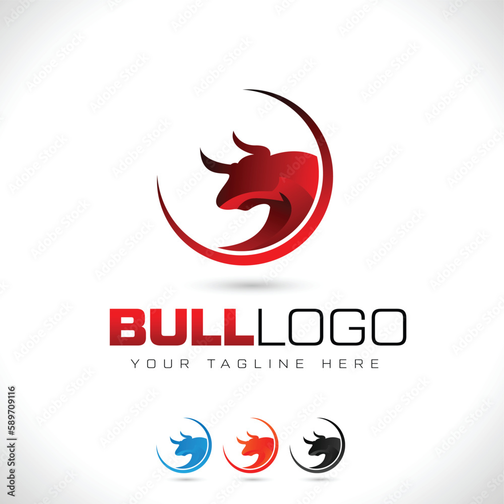 Bull Logo Design Minimal Modern Bull Logo Design Fully Editable EPS ...