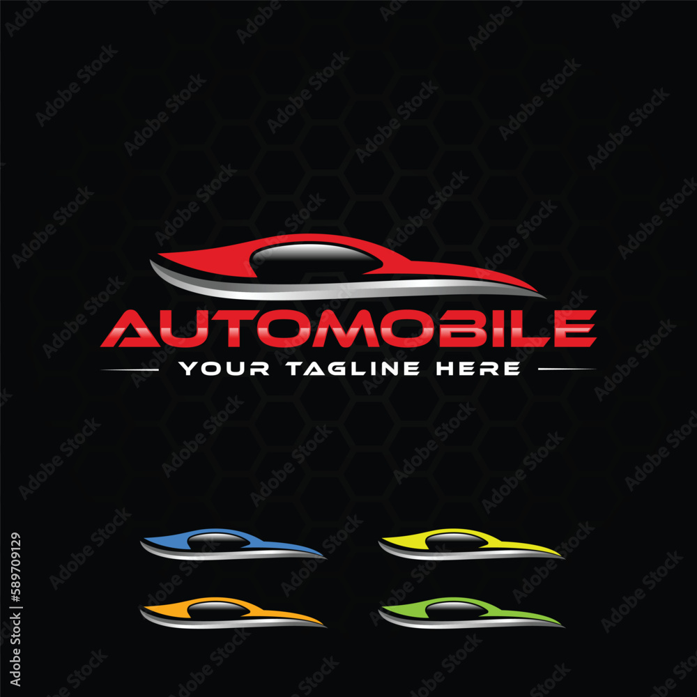 Car Logo Design Minimal Modern Car Logo Design Stock Vector | Adobe Stock