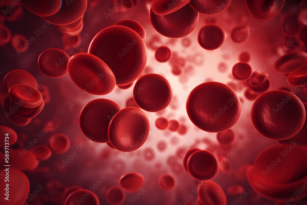 Red blood cells 3 Render Stock Illustration | Adobe Stock
