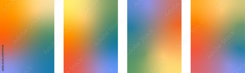 Set of vector queer gradients in rainbow flag colors. Gay wallpaper ...