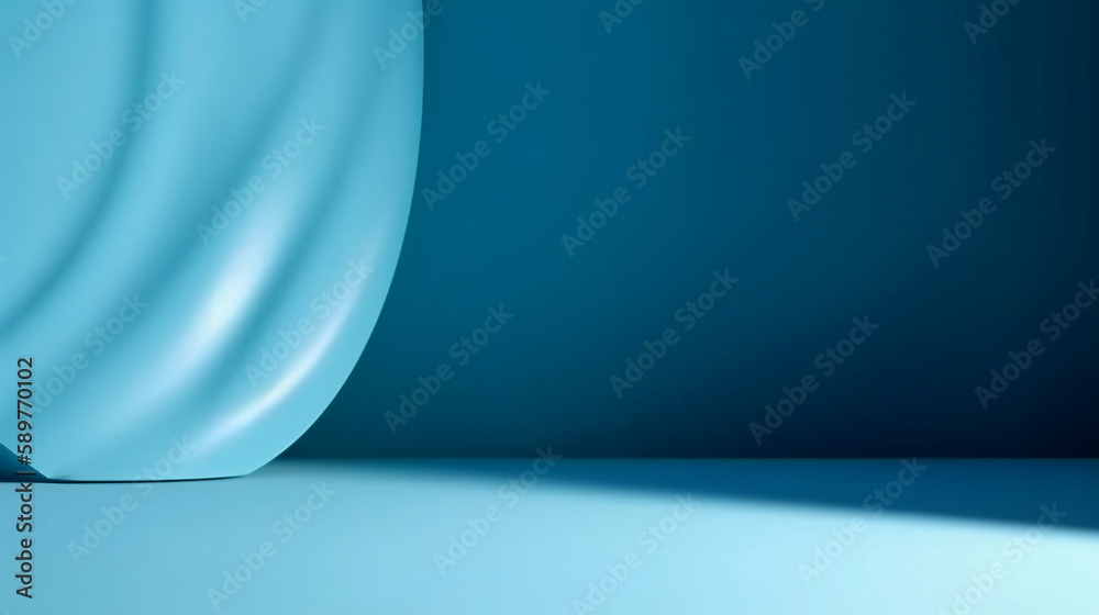 Abstract blue background with drop shadow and light for product ...