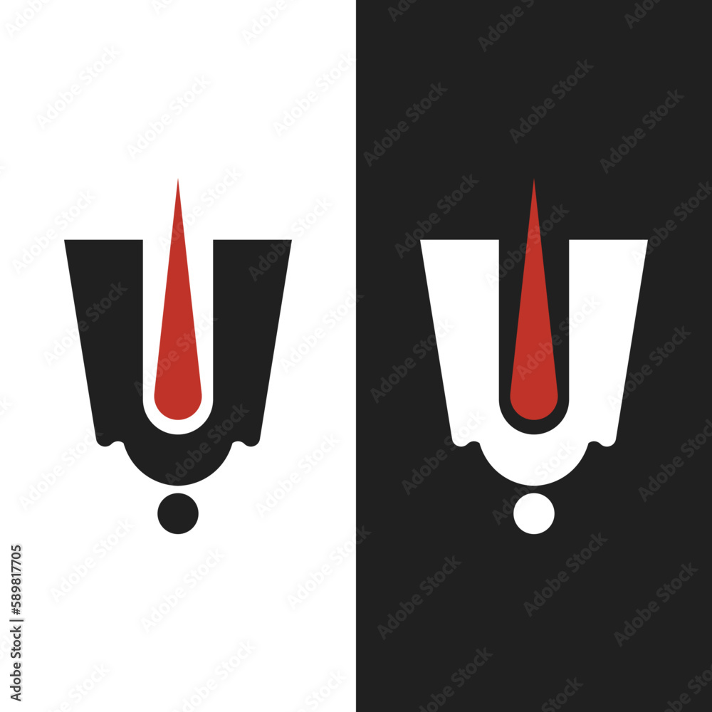 Tirupathi balaji hindu tilak vectors set.... Stock Vector | Adobe Stock