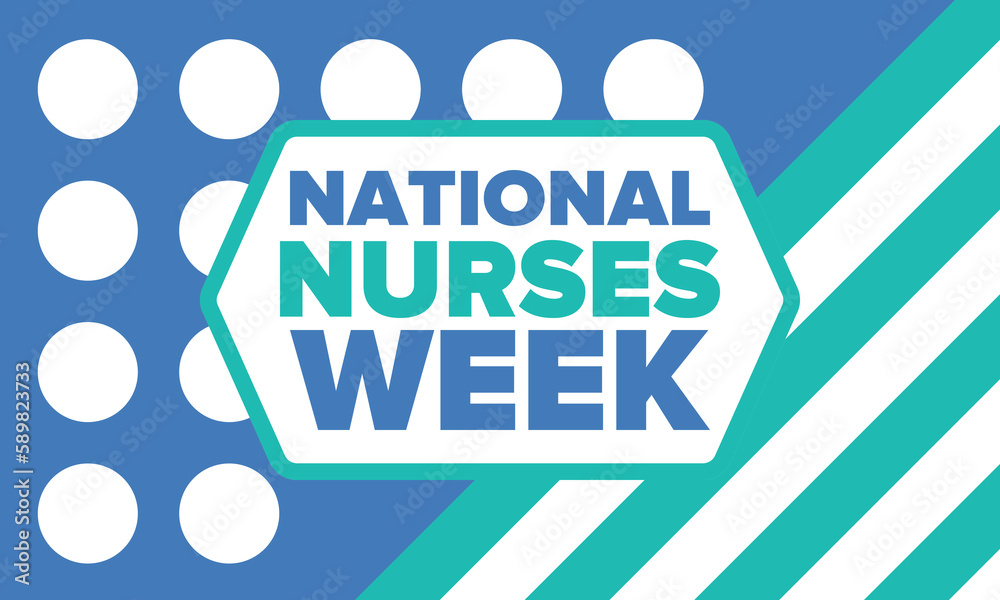 Vetor de National Nurses Week. Thank you nurses. Medical and health ...