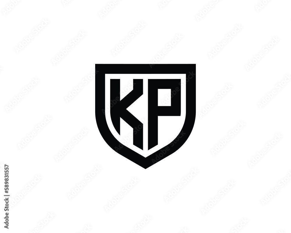 KP logo design vector template Stock Vector | Adobe Stock