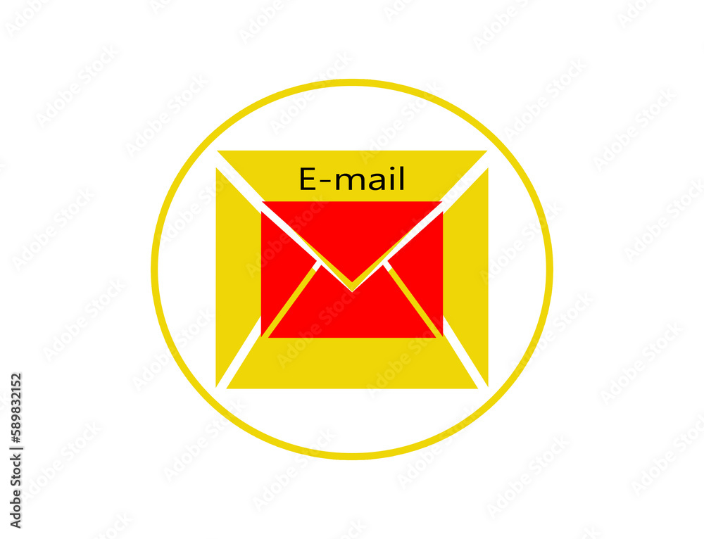 e-mail logo, gmail logo transparent png Stock Illustration | Adobe Stock