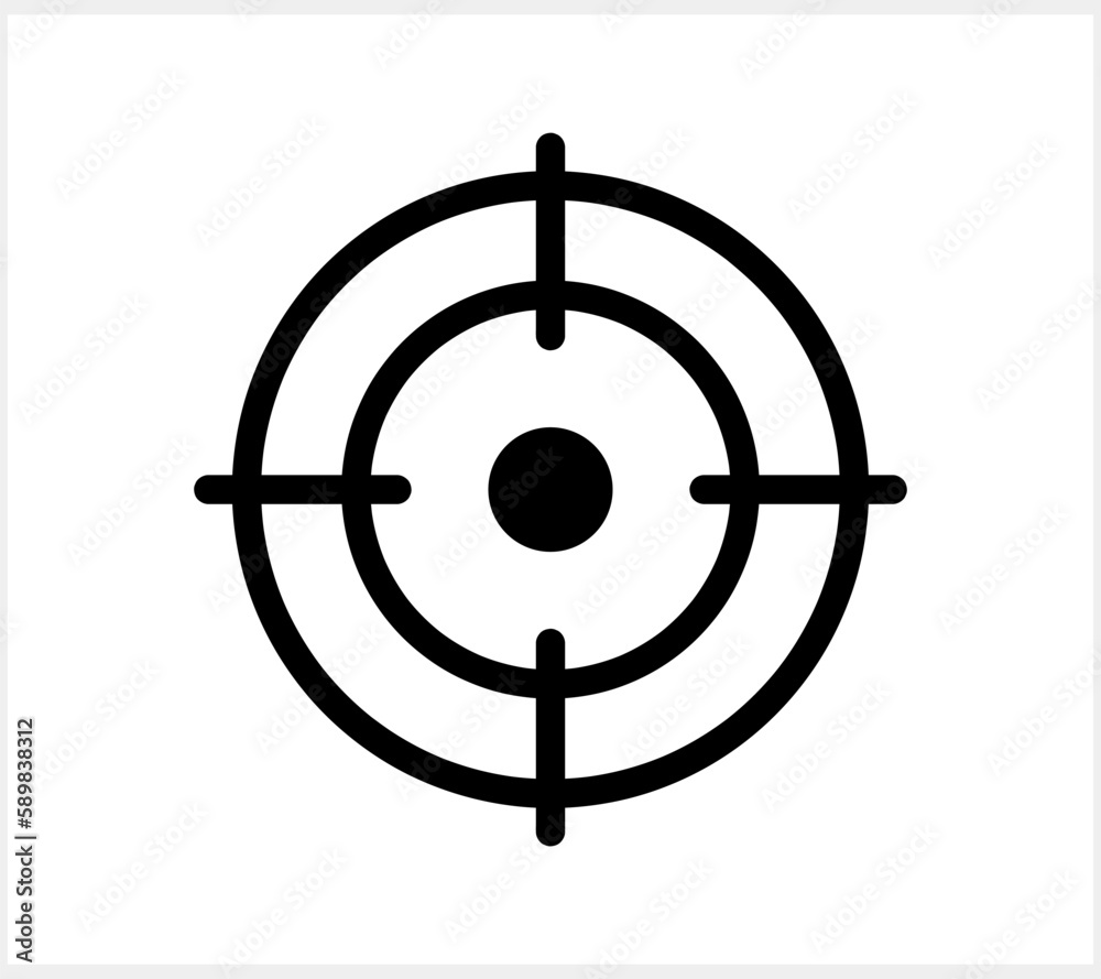 Aim icon. Idea, concept sign. Winner, target goal icon. Success logo ...