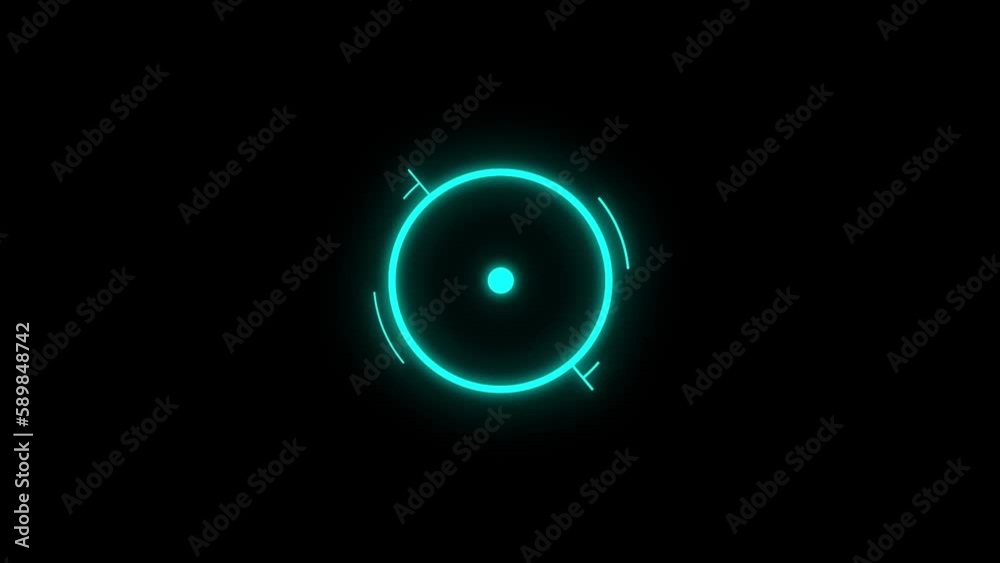 blue color ring symbol visual element that are used to indicate that a ...