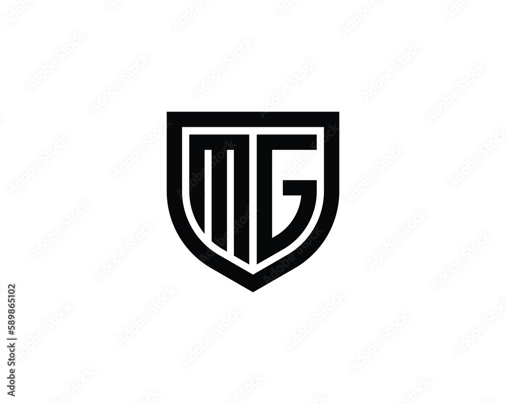 MG logo design vector template Stock Vector | Adobe Stock