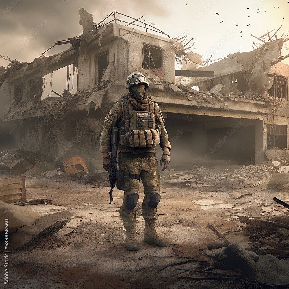 Resilience Amidst Destruction: Capturing the Haunting Beauty of a War ...