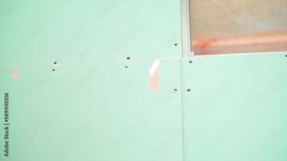 Structure made of galvanized U profile lined with green moisture ...