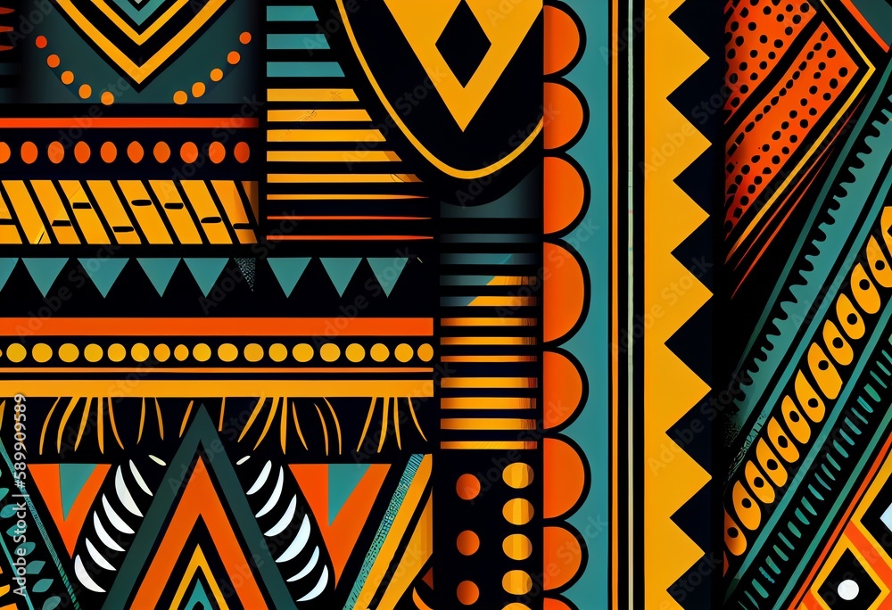 Bright African Tribal Patterns