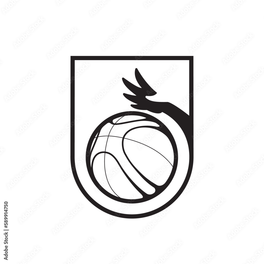 FIBA basketball logo desain illustration Stock Vector | Adobe Stock
