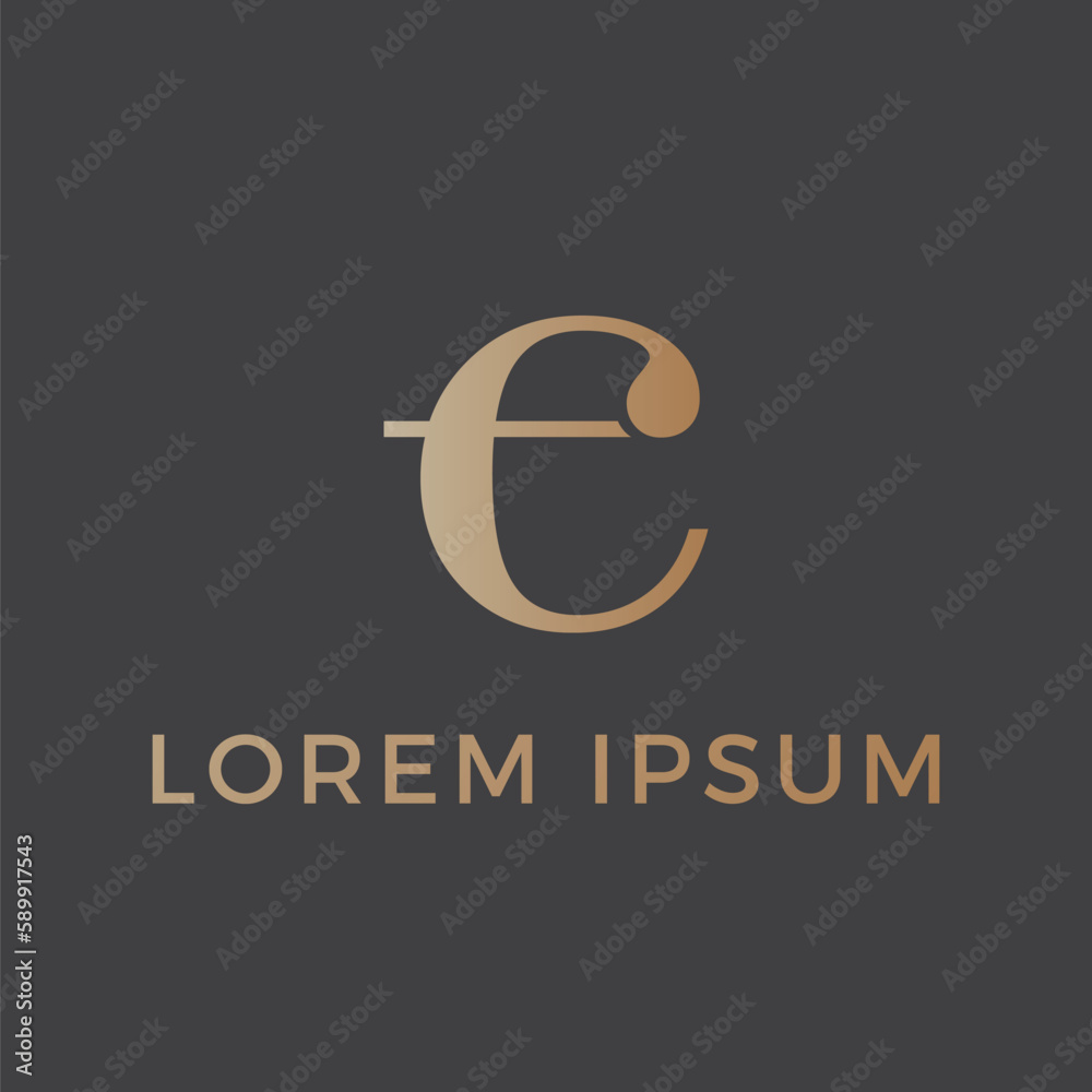 logo for business letter E Stock Vector | Adobe Stock