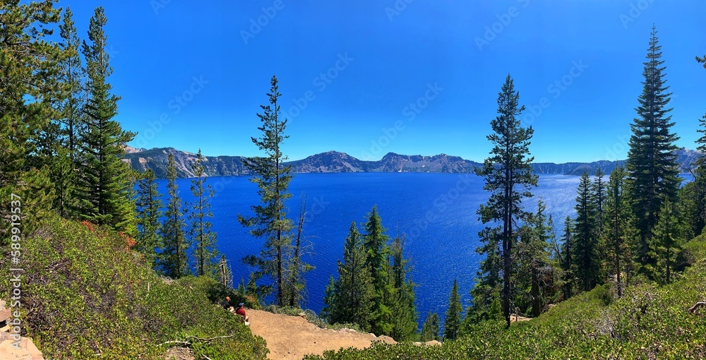 Crater Lake National Park, Oregon. Crater Lake National Park is in the ...