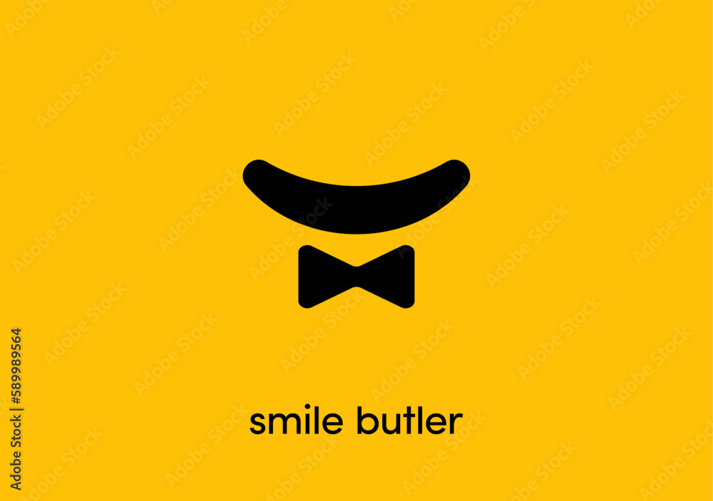 Simile bowtie logo symbol with iconic and unique look Stock Vector ...