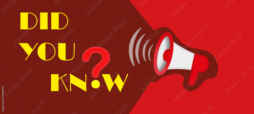 Vetor de Did you know sign web vector illustration. Did You Know sign ...