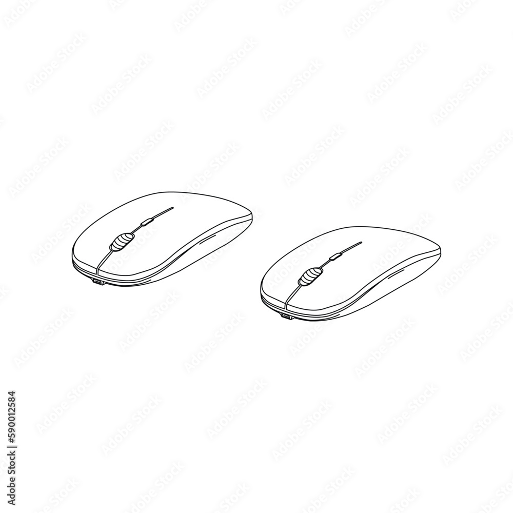 computer mouse logo vector template.Computer mouse click cursor gray ...