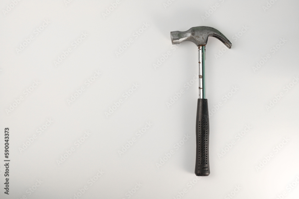 tools. on a light background construction hammer. for advertising ...