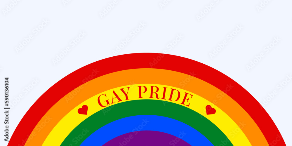 Gay pride rainbow. Symbol of tolerance and solidarity. Vector ...