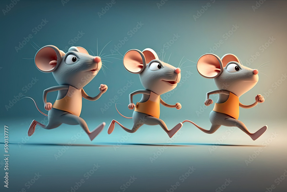 Rat Race (Generative AI) Stock Illustration | Adobe Stock
