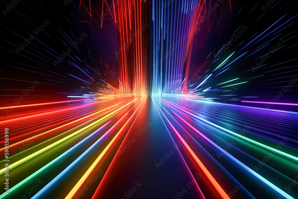 Unlocking the Power of 3D: Dynamic Lines of Color Collide in a ...