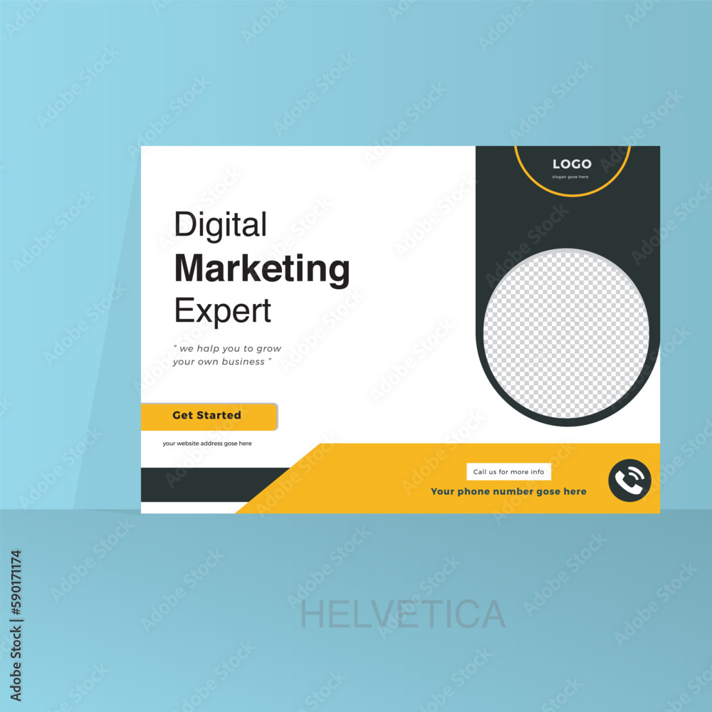 business, card, template, design, vector, banner, layout, illustration ...