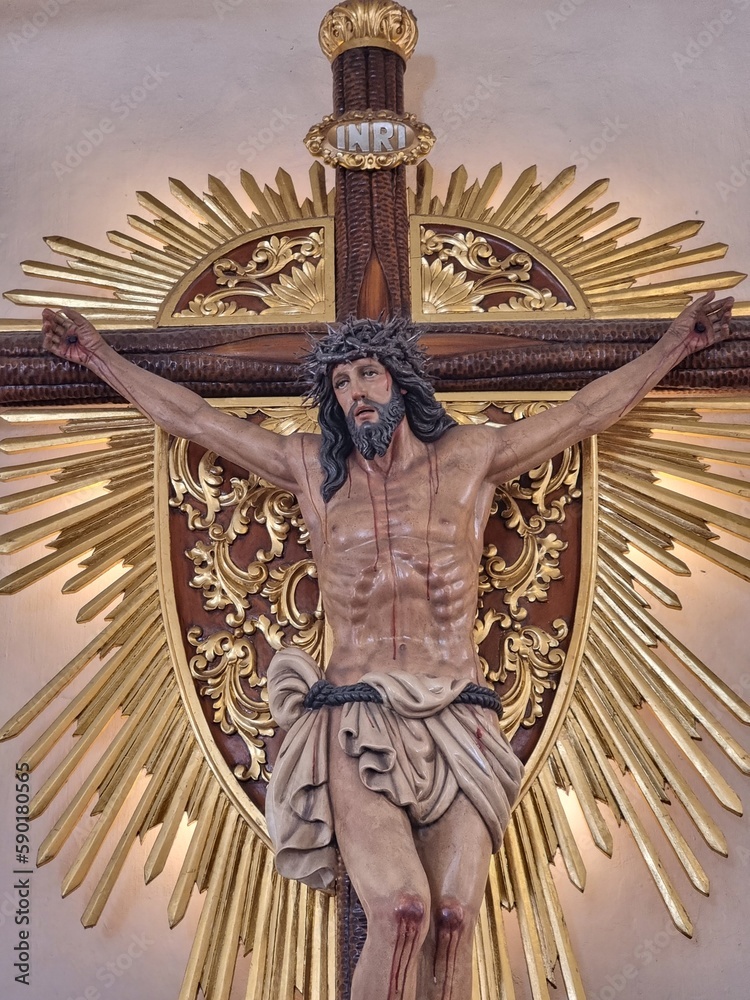 Foto de Statue of Jesus Christ inside Antipolo Cathedral Church, also ...