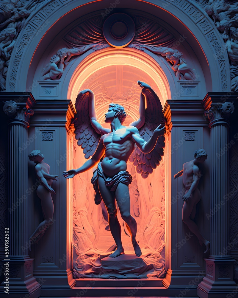 nick cage illustration inspired by Marc Simonetti Mike Mignola Giger ...