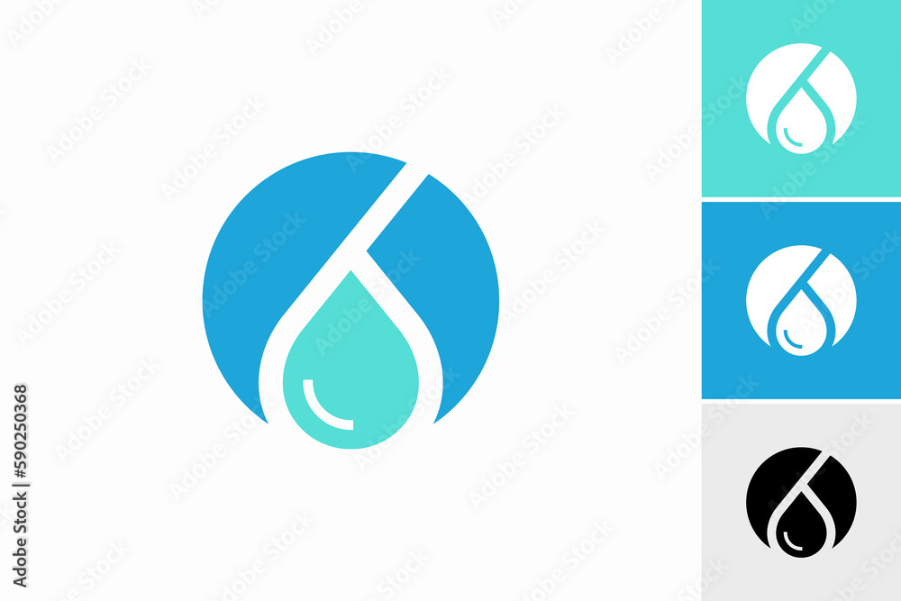 simple water drop modern logo vector sign Stock Vector | Adobe Stock