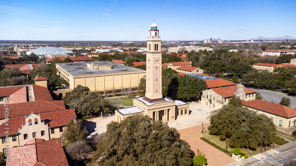 Memorial Tower on LSU campus is a memorial to Louisianans who died in ...