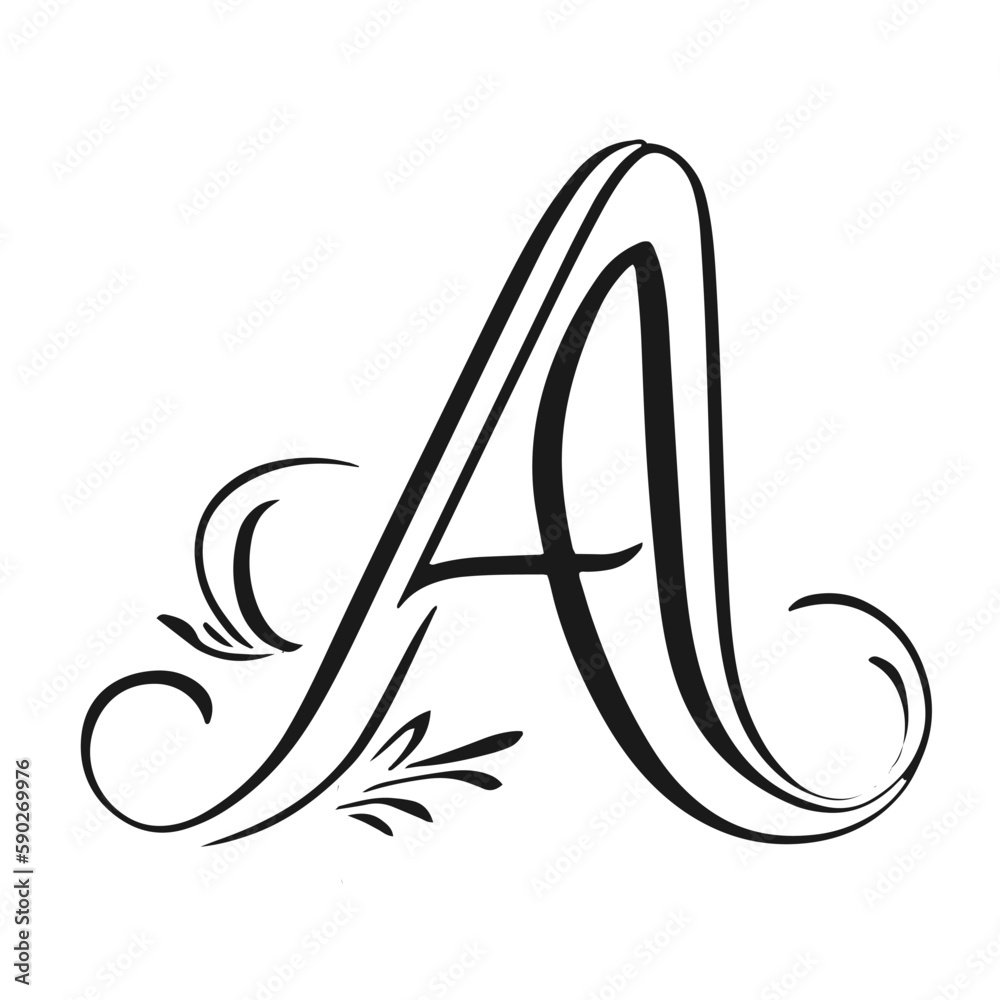 alphabet letter a vector illustration symbol. Stock Vector | Adobe Stock