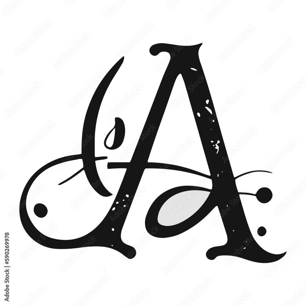 alphabet letter a vector illustration symbol. Stock Vector | Adobe Stock