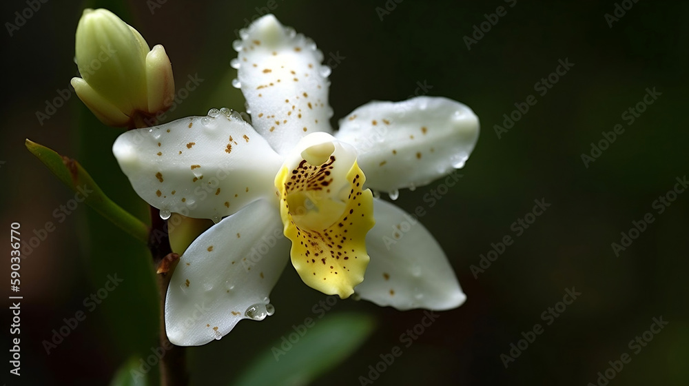 Holy Ghost Peristeria Elata Orchid Images-Generative AI Art. Elevate ...