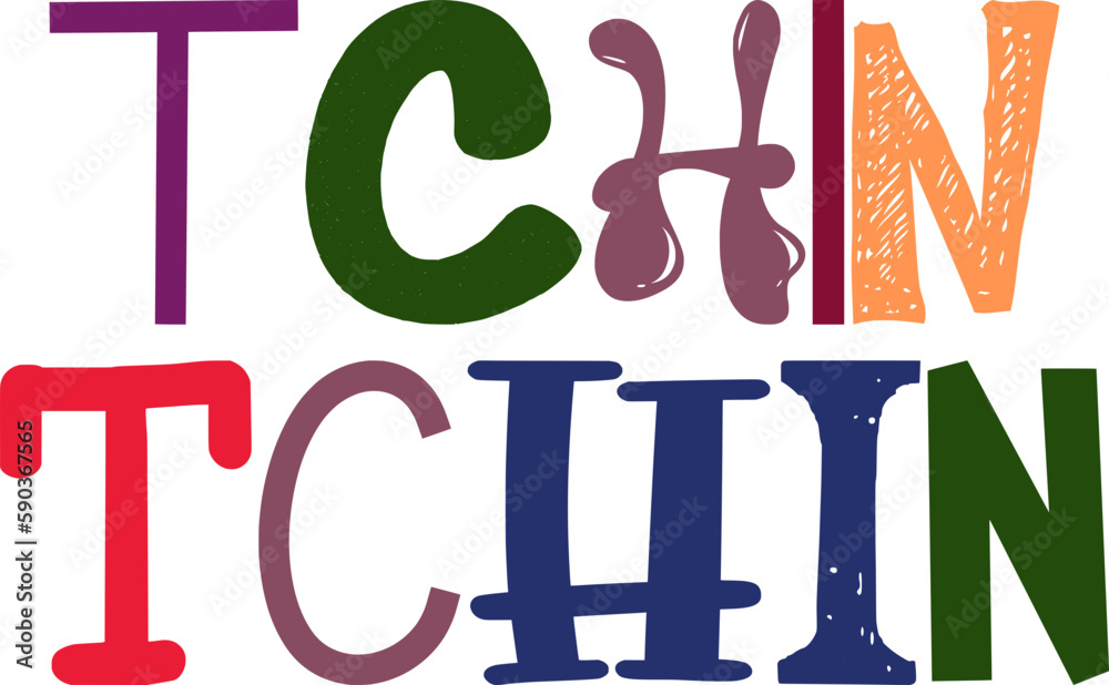 Tchin Tchin Hand Lettering Illustration for Infographic, Label, Decal ...