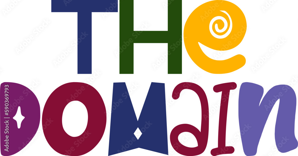 The Domain Calligraphy Illustration for Packaging, Flyer, Decal ...