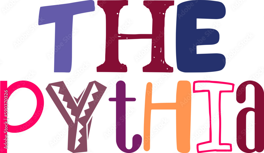 The Pythia Calligraphy Illustration for Social Media Post, Motion ...