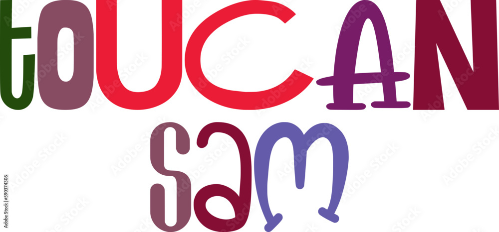 Toucan Sam Calligraphy Illustration for Logo, Motion Graphics, T-Shirt ...