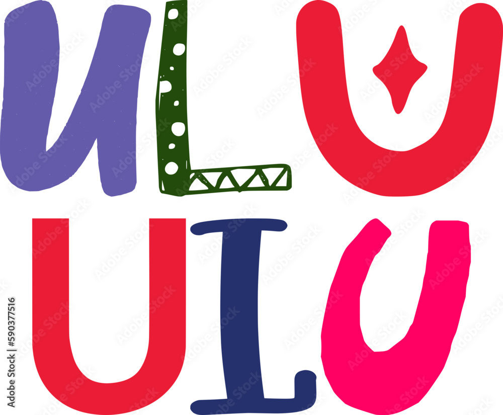 Vetor de Ulu Ulu Hand Lettering Illustration for Social Media Post, Mug ...