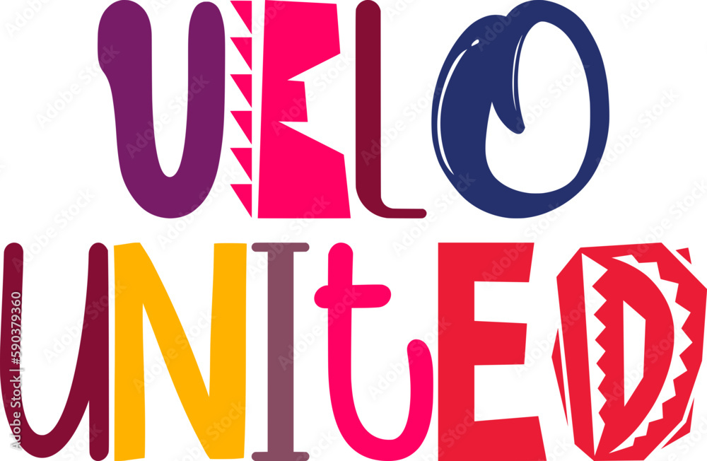 Velo United Hand Lettering Illustration for Label, Packaging ...