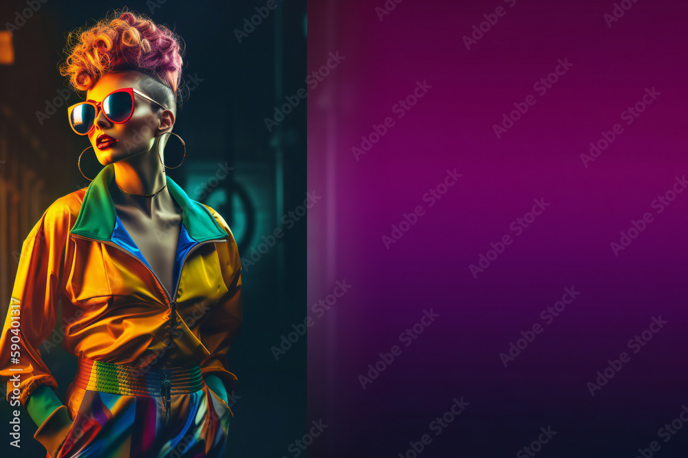 fashion woman colorful, the bold eclectic fashion styles of the Y2K era ...