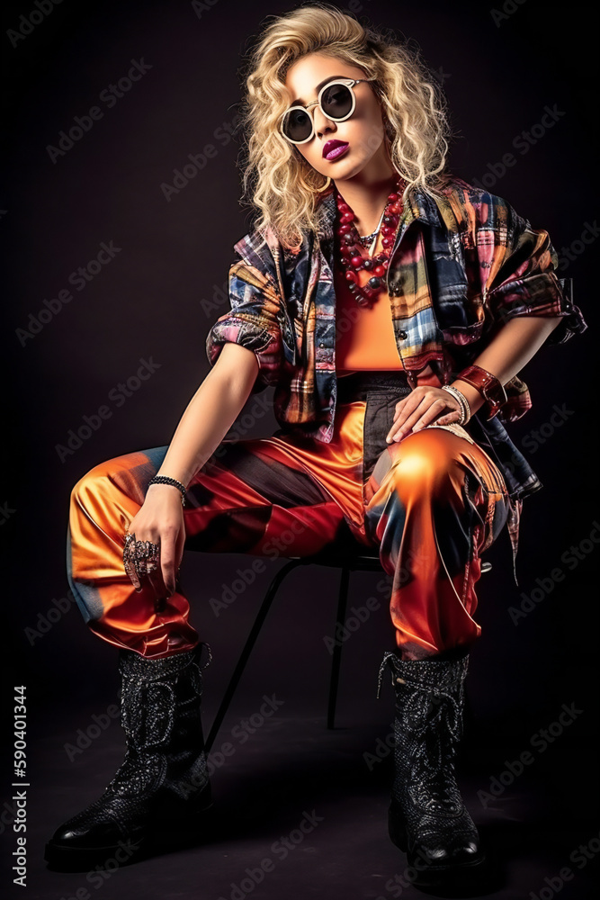 fashion woman colorful, the bold eclectic fashion styles of the Y2K era ...