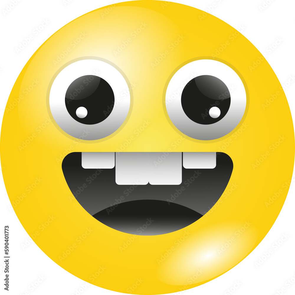 cute emoticon sticker on transparent background Stock Illustration ...