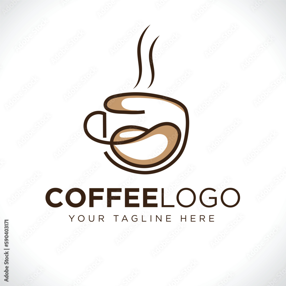 Coffee Logo Design Coffee Mug Logo Design Fully Editable EPS Stock ...