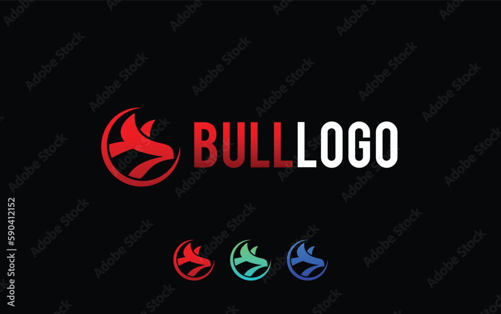 Bull Logo Design Bull Face Logo Design Bull Vector Fully Editable EPS ...
